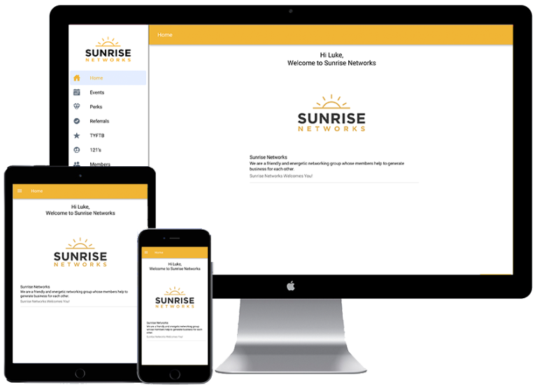 Sunrise Networks App | Business Networking Platform